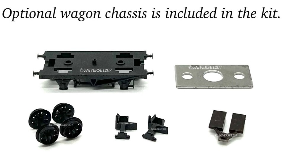 HOn30/HOe Scale PH Narrow Gauge MOW Cars Kit H0e Caboose Flatcar ...