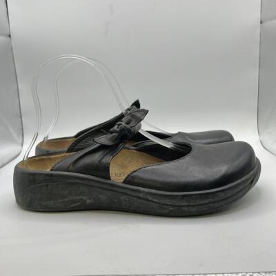Birkenstock Tatami Slip On Clogs Sandals Black Leather Womens Size 7 38 ...
