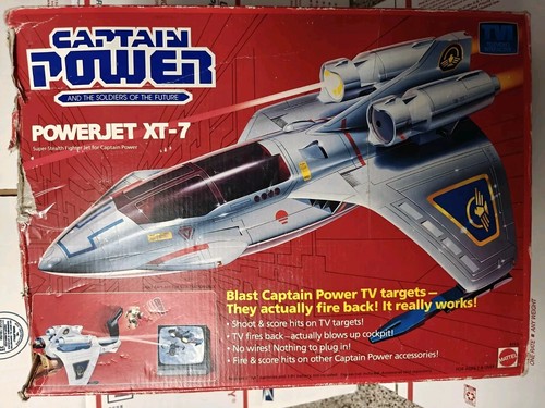 Vintage 1987 Captain Power Powerjet XT-7 Toy With Box Mattel | eBay