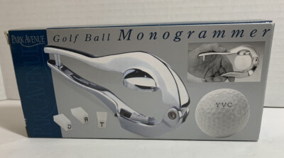 Golf Ball Monogrammer Press Kit - Park Avenue - Lightly Used | eBay