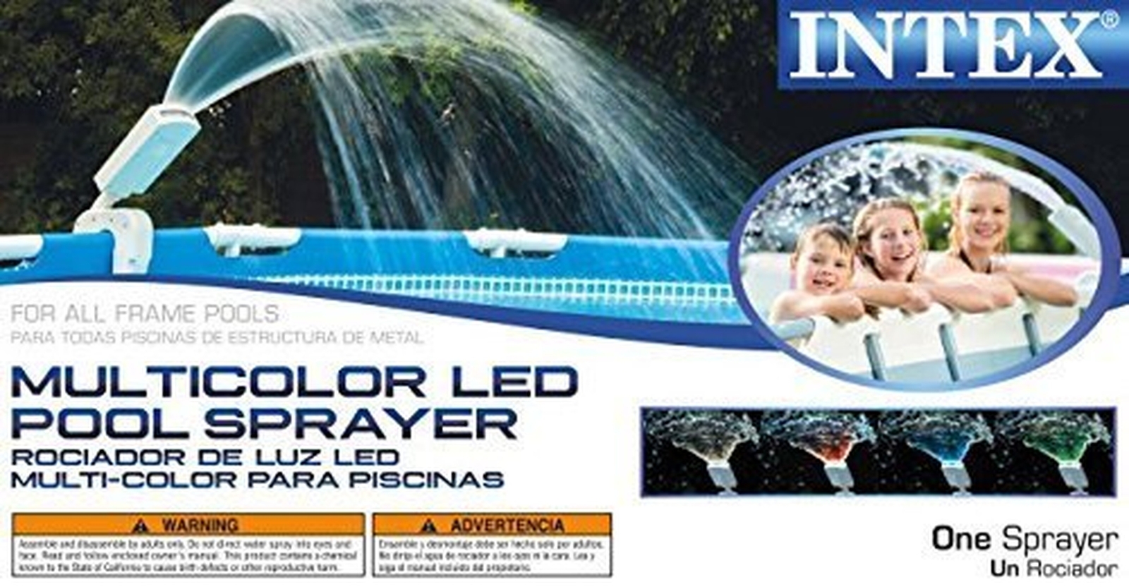 Intex 28089 Multi-Color LED Above Ground Pool Fountain for sale online ...