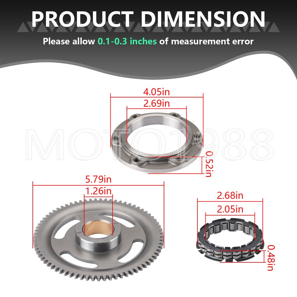 Starter Clutch Idler Gear Gasket for Kawasaki Teryx 750 KRF750 4X4 2008 ...