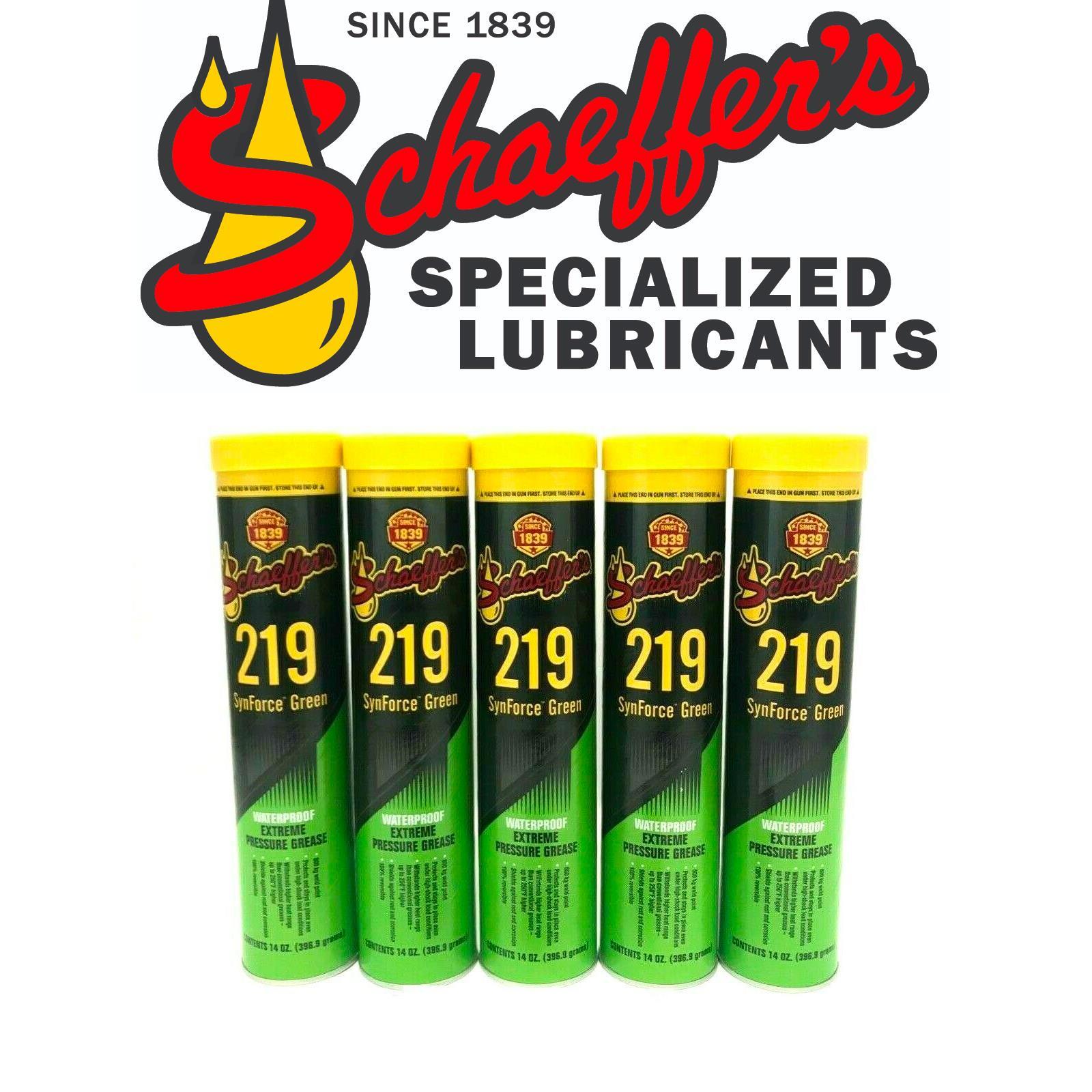 Schaeffers Oil 219 Synforce Green Synthetic Waterproof Grease 10 pack NLGI #2 | eBay