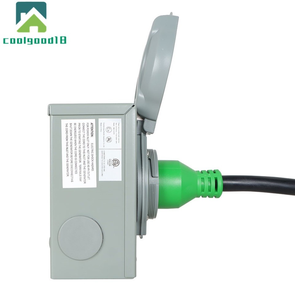 30 Amp 15FT RV cord NEMA L14-30P to L14-30R Generator Cord and Power ...