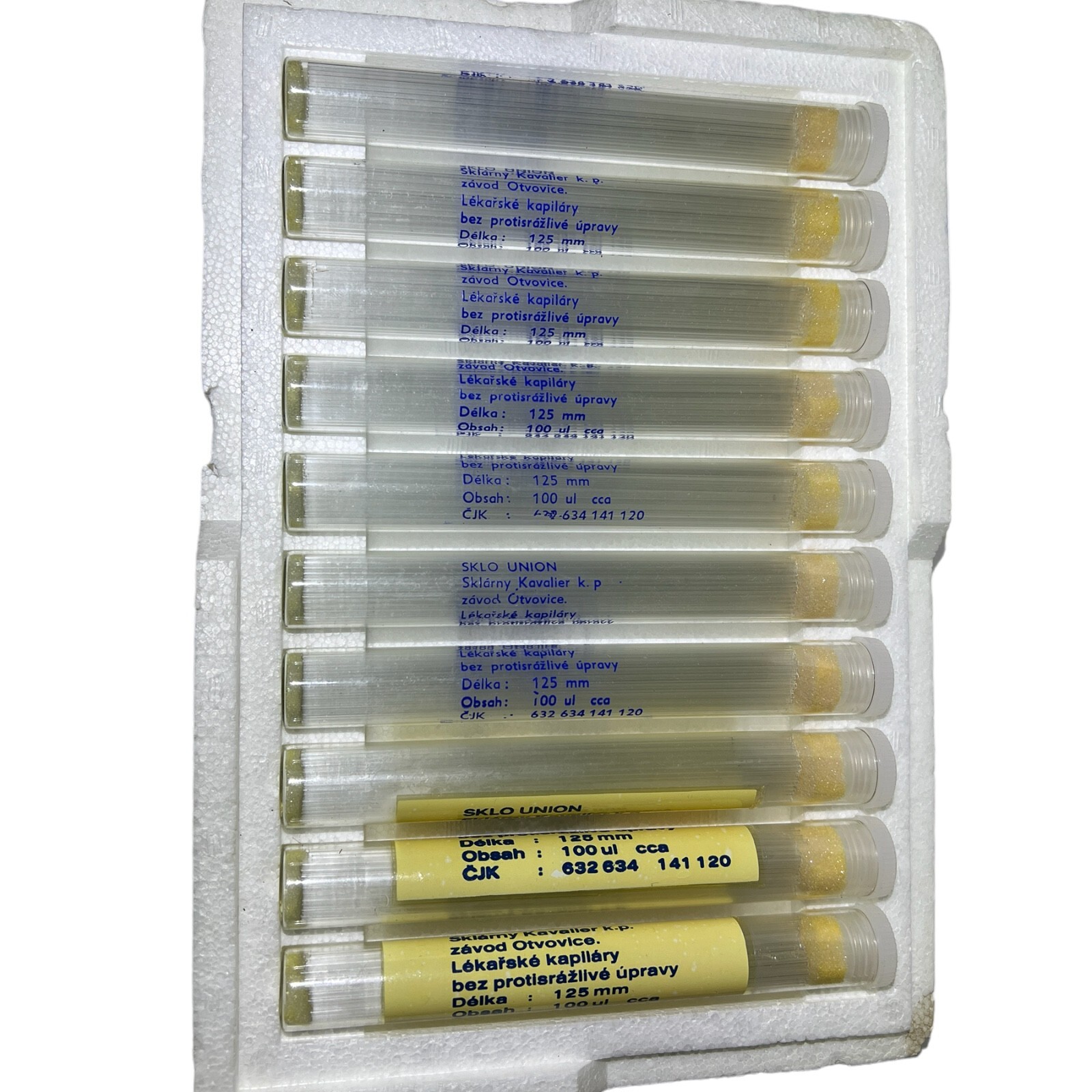 Vintage 2000 pcs of Hematocrit capillary 125 mm 100ul Sklo Union NOS | eBay