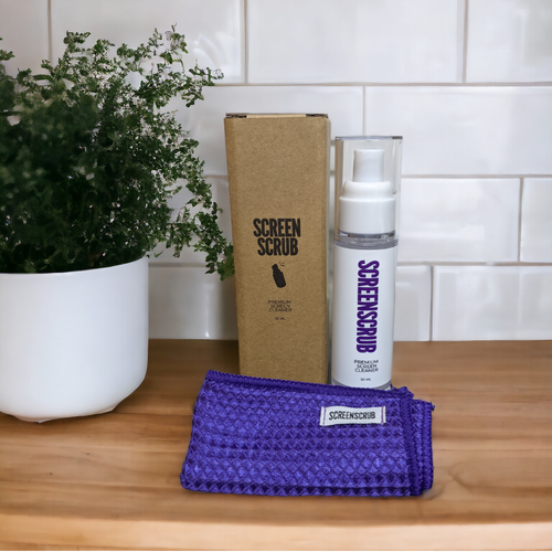 Screen Scrub Cleaning Kit Monitor TV PC LED LCD iPad Tablet Laptop with ...