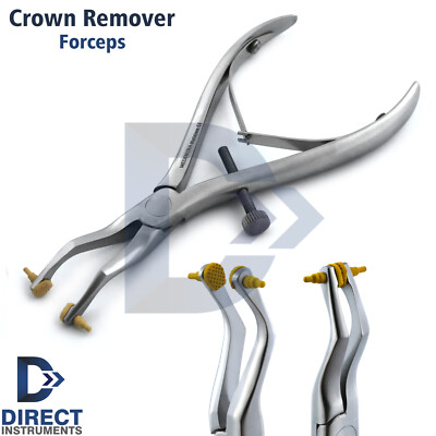 Crown Remover Forceps Temporary Crowns Bridge Removing Plier Rubber ...