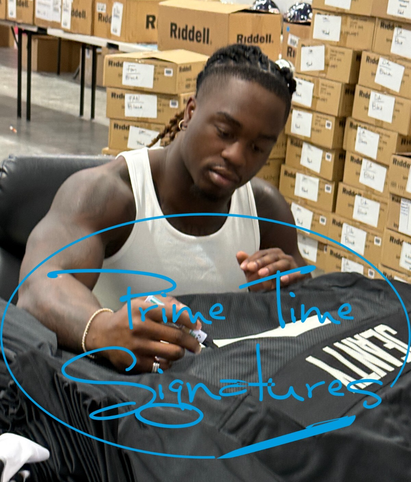 Ashton Jeanty Signed Las Vegas Raiders Jersey Autograph Beckett Witness ...