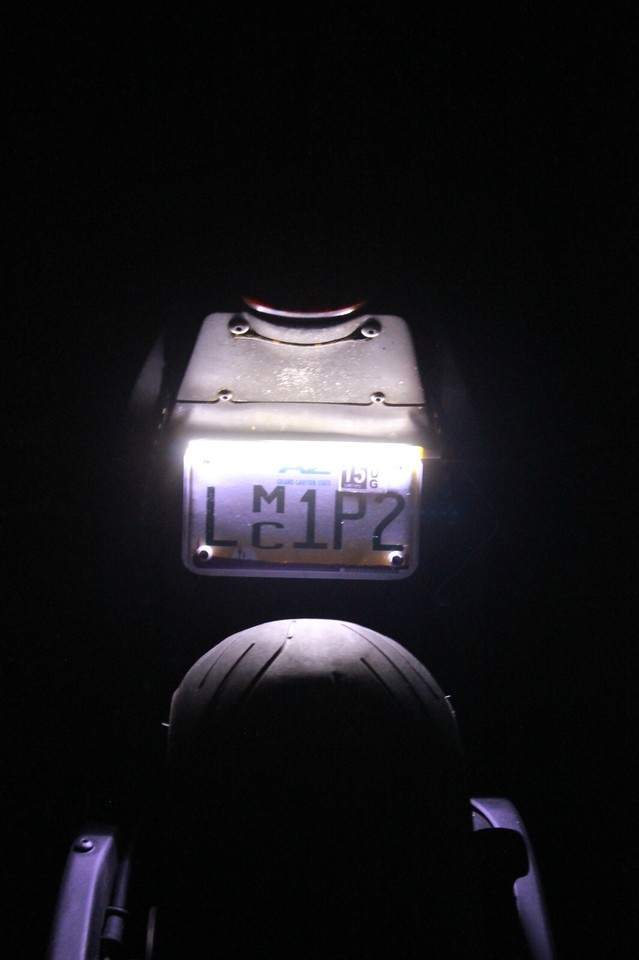 LED License Plate Strip 12v White Light Waterproof Motorcycle Super ...