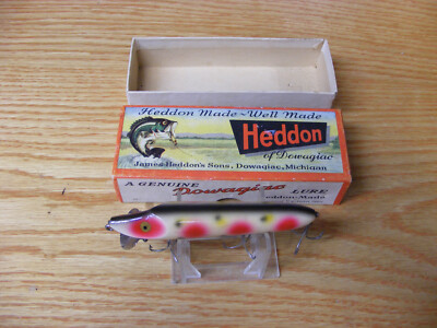 Beautiful Vintage Original Wooden Heddon Vamp in Strawberry Color in ...