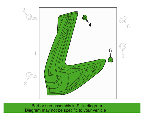 Honda 33550-TLA-A01 Left Taillight Assembly for 17-19 CR-V | eBay