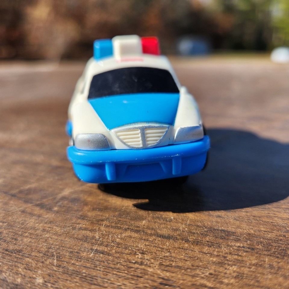 2004 Mattel Fisher Price Geo Trax Geotrax Blue & White Police Car | eBay