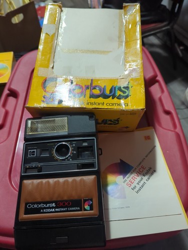 Kodak Colorburst 300 Instant Camera (Untested/Sold As Is) Box And ...