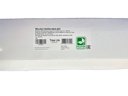 TRIPP LITE N252-024-SH, Cat6-Rackmount Feed-1U-24 Port-Great Condition ...