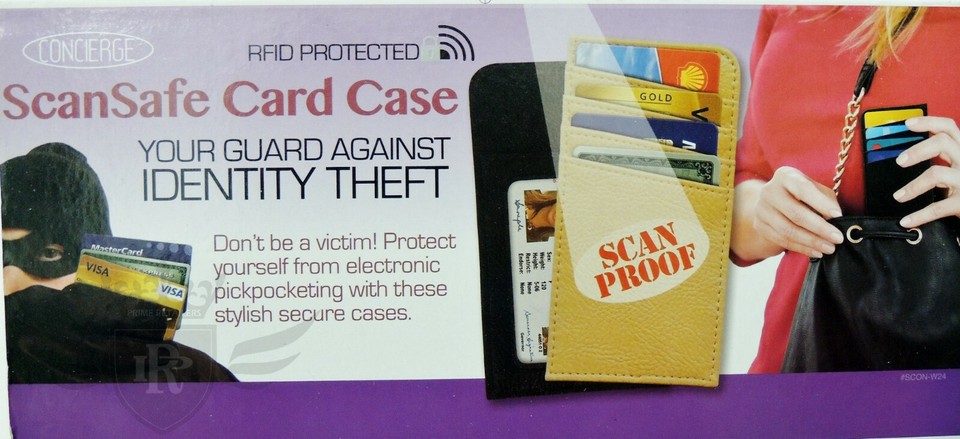 Concierge ScanSafe Card Case Wallet - RFID Protected - Black | eBay