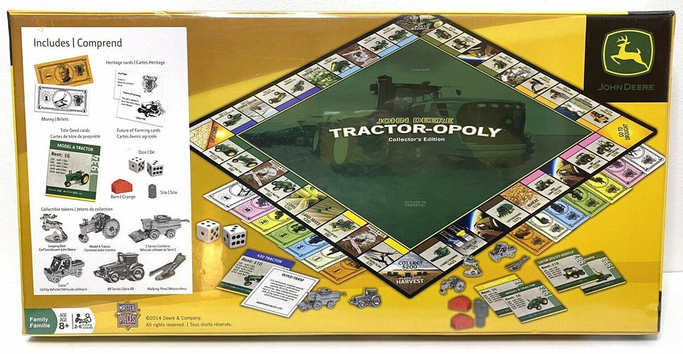 John Deere Tractor-Opoly Collector's Edition Board Game Sealed | eBay