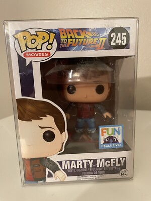 Funko Pop Marty McFly Fun Exclusive Sticker Hoverboard Back To The ...