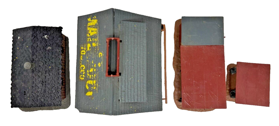 Revell HO Scale Train Scale Lot of 4 Built-Up Layout Buildings Scale 1 ...