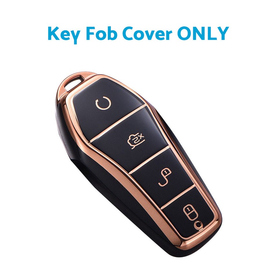 Black Remote Key Fob Cover Protector Car Key Case Suitable For BYD Atto ...