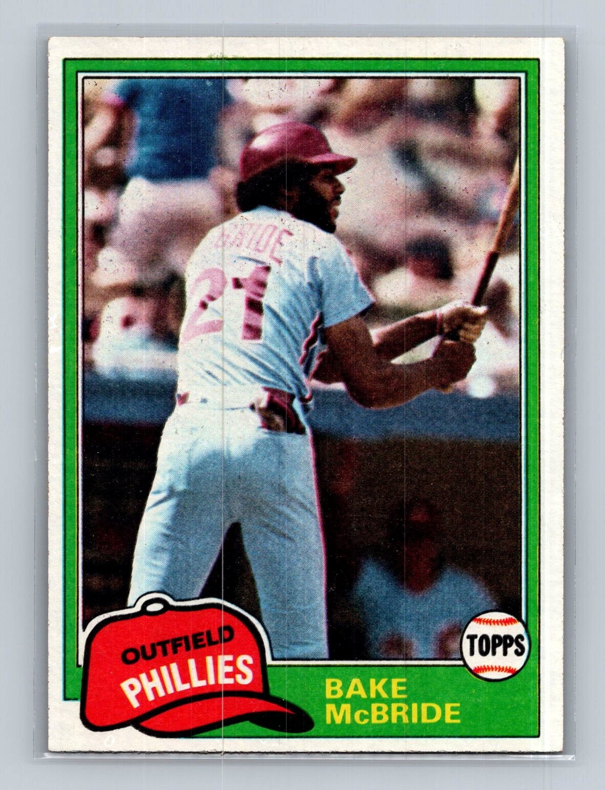 1981 Topps #90 Bake McBride Philadelphia Phillies Baseball Card | eBay
