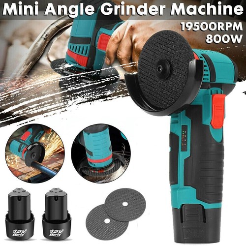 800W Cordless Angle Grinder Car Buffer Polishing Machine Sander w/2 ...