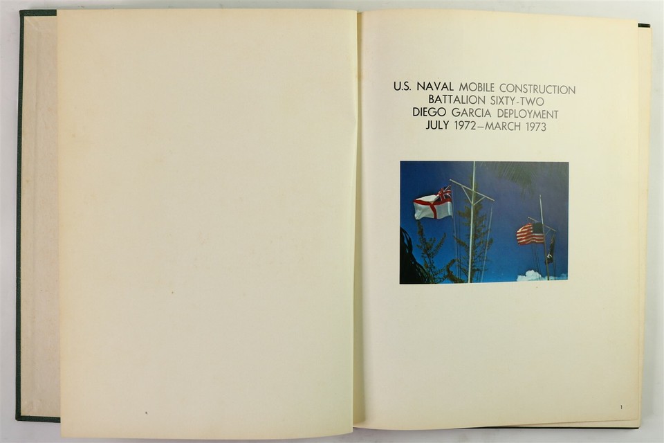 Mobile Construction Battalion NMCB 62 Seabees 1972 1973 Diego Garcia ...