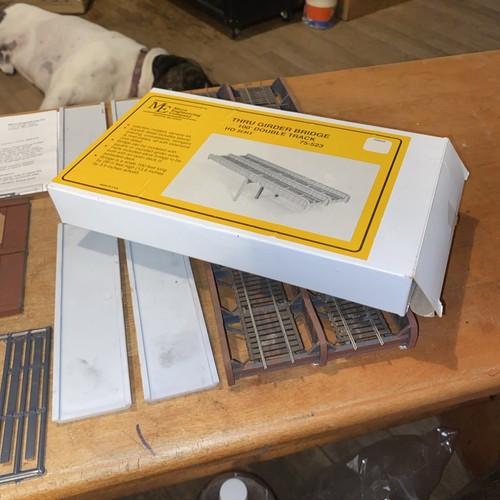 Micro Engineering HO Kit 75-523: 100 ft Double Track Thru Girder Bridge ...