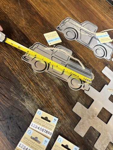 LOT OF 31 assorted Crafter's Square galvanized Metal Tags Crafts Kraft ...