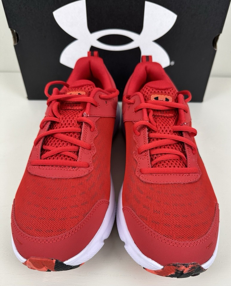 Under Armour UA Charged Assert 10 Running Training Shoes Red Men’s Size ...