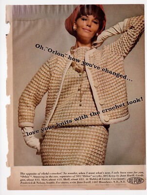 vintage 1970s magazine ad DUPONT "Orlon" fiber Better Living Through ...