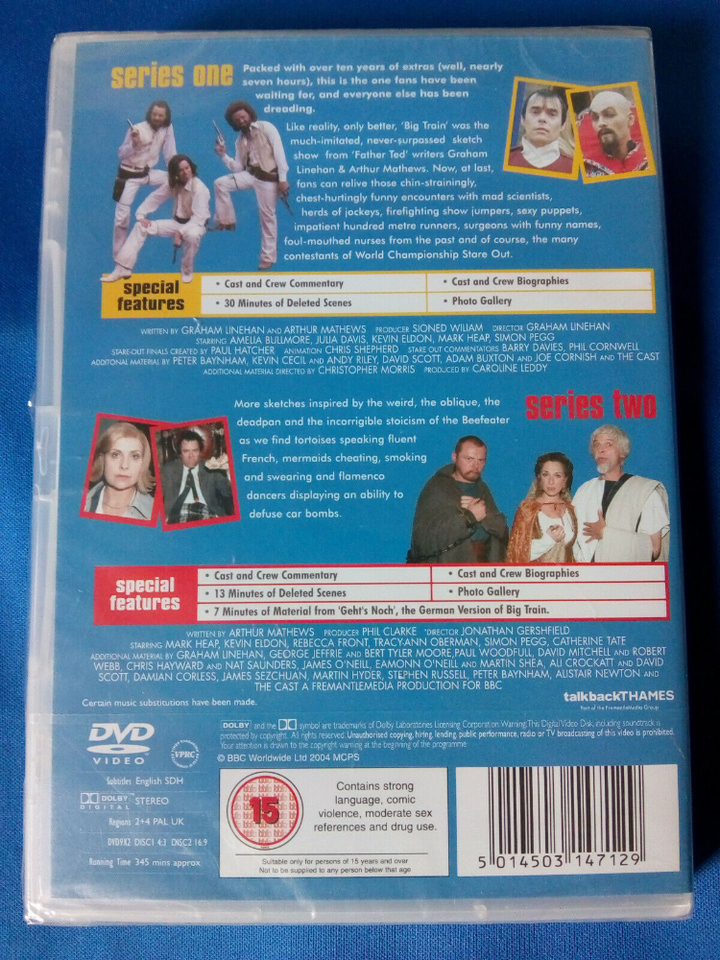 BIG TRAIN - Series 1 and 2 DVD Comedy (2004) Simon Pegg 5014503147129| eBay
