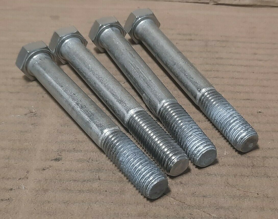LOT OF 4 HEX BOLTS (5/8-11 x 5” LONG, 1-3/4” LONG THREAD) M139C | eBay