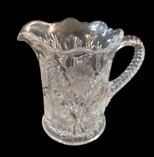 EAPG Cambridge Inverted Thistle Pattern Pitcher Clear Glass | eBay