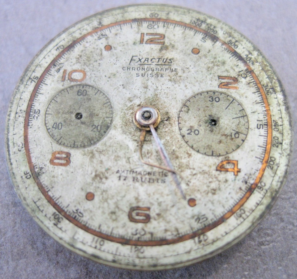 VINTAGE LANDERON CHRONOGRAPH movement. balance wheel good | eBay
