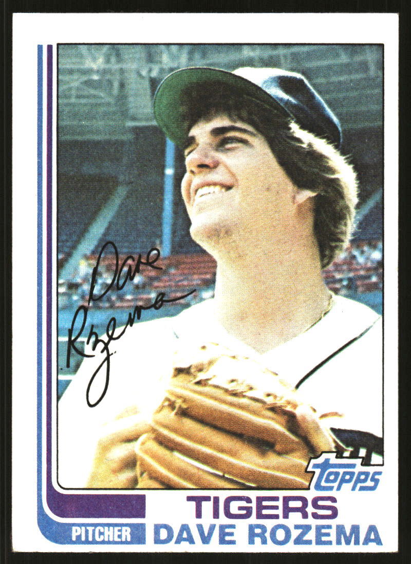1982 Topps Dave Rozema #319 Detroit Tigers | eBay
