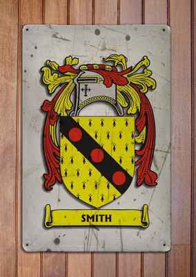 Mahoney Coat of Arms A4 Aged Retro 10x8 Metal Sign Aluminium Heraldry ...