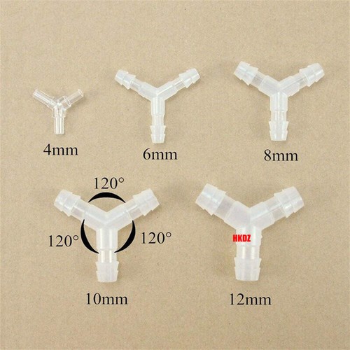 Y-Shape Joiner Y-Piece Hose Pipe Tube Connector Plastic 3 Way Joiner ...