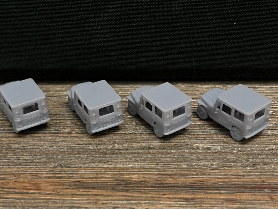 N SCALE 1:160 MAIL TRUCK / JEEP (4pk) | eBay