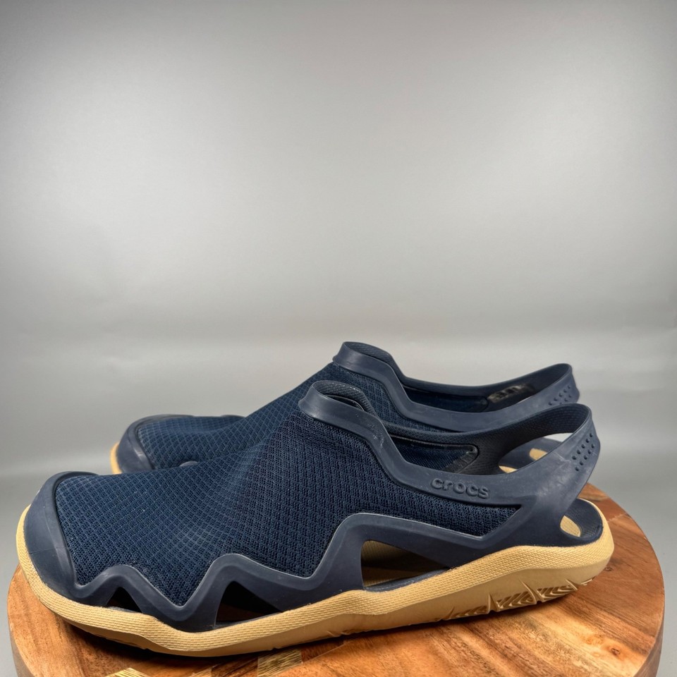 Crocs Swiftwater Mesh Water Shoes Navy Blue Mens Size 10 M Clogs ...