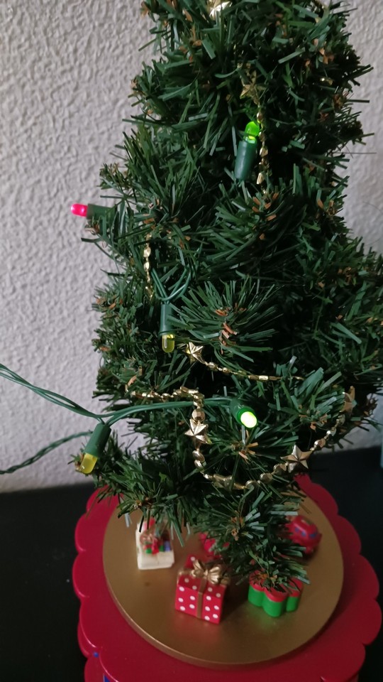 Vintage Avon Advent Calendar Christmas Tree Musical Rotating Lights | eBay