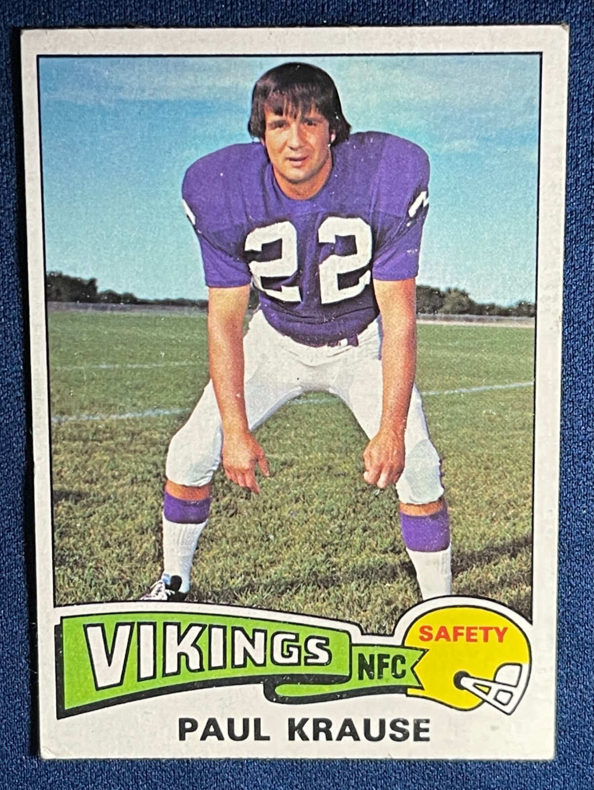 1975 TOPPS #496 PAUL KRAUSE (MINNESOTA VIKINGS) FOOTBALL CARD | eBay