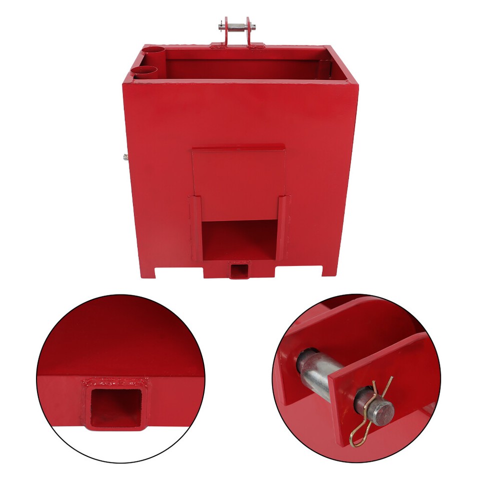 3 Point Category Ballast Box 2'' Quick Hitch Receiver for 3 Point Cat 1 ...