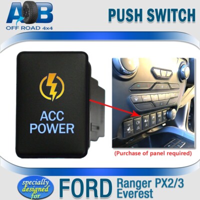 12V Push switch 9C14CA ACC POWER for FORD Ranger PX2 PX MII PX3 PX MIII ...