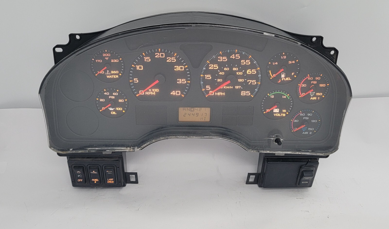 2005 INTERNATIONAL NAVISTAR 4300 USED INSTRUMENT CLUSTER P#3581055C95 ...