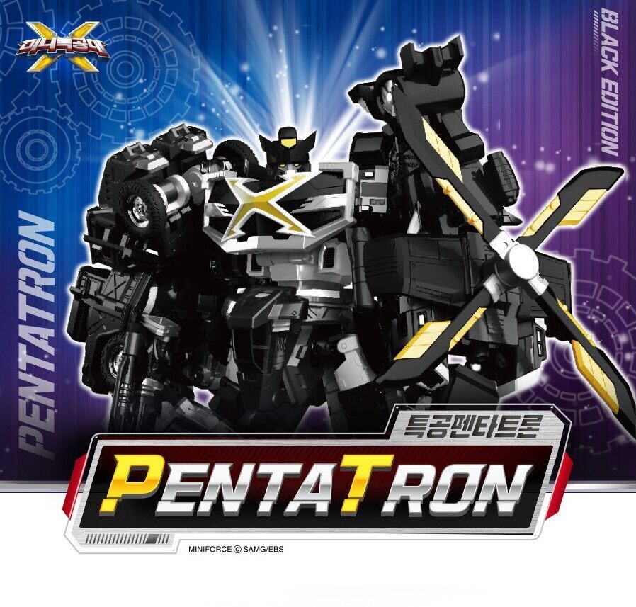 MINIFORCE PENTATRON LIMITED BLACK EDITION Robot Volt Semi Lucy Max Leo ...