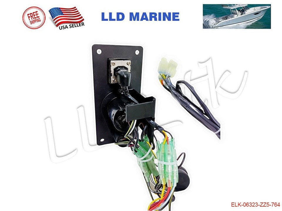 Honda Outboard Remote Control Box Key Switch Panel BF40 BF50 BF60 BF75 ...