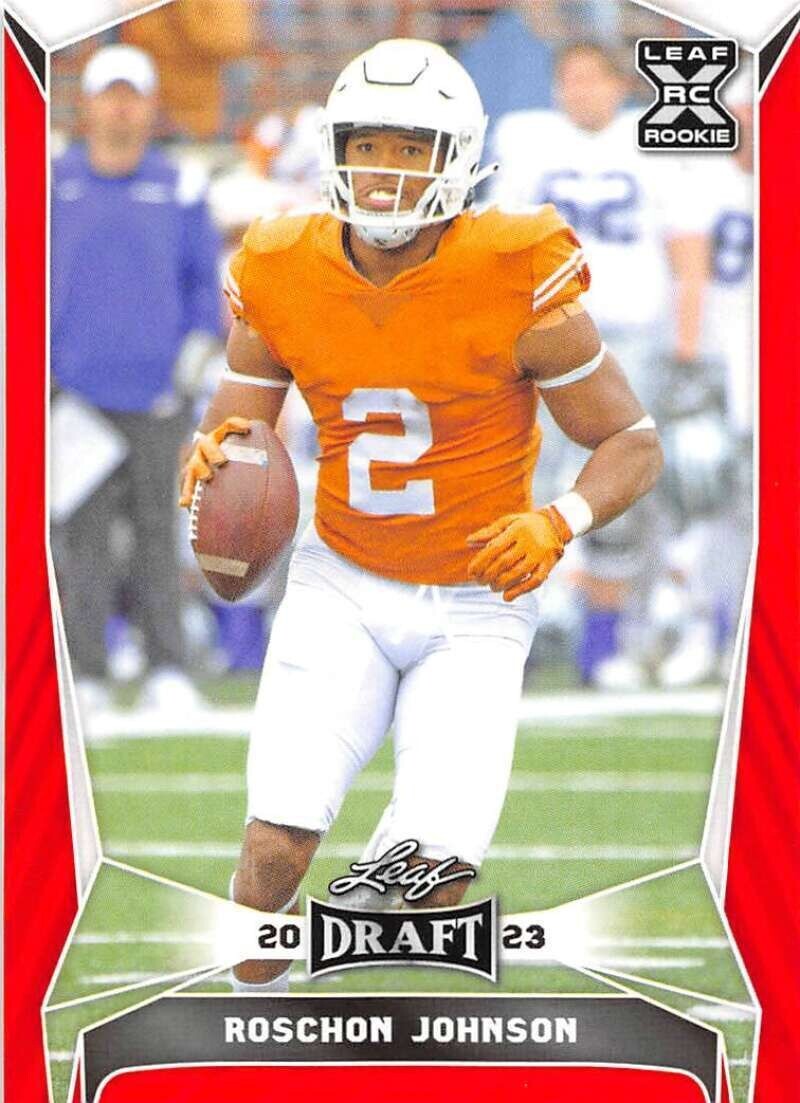 2023 Leaf Draft - Roschon Johnson #68 Red (RC) for sale online | eBay