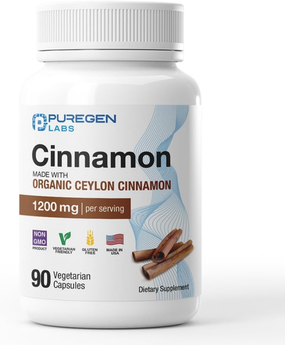 Organic Cinnamon Ceylon Cinnamon 1,200Mg Serving 90 Veggie Caps No ...
