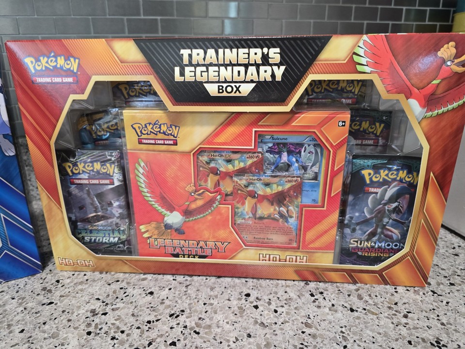 Lugia & Ho-oh Trainer’s Legendary Box Sealed Sun & Moon + XY Packs ...