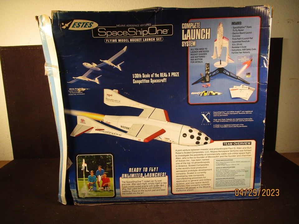 Vintage Estes SpaceShipOne Flying Rocket #1891 NOS | eBay